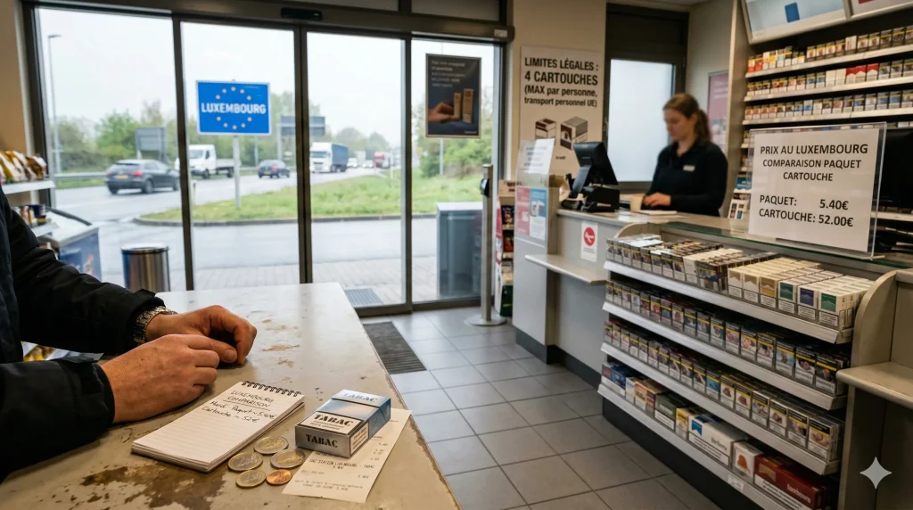 Prix cigarette Luxembourg 2026 : tarifs par marque